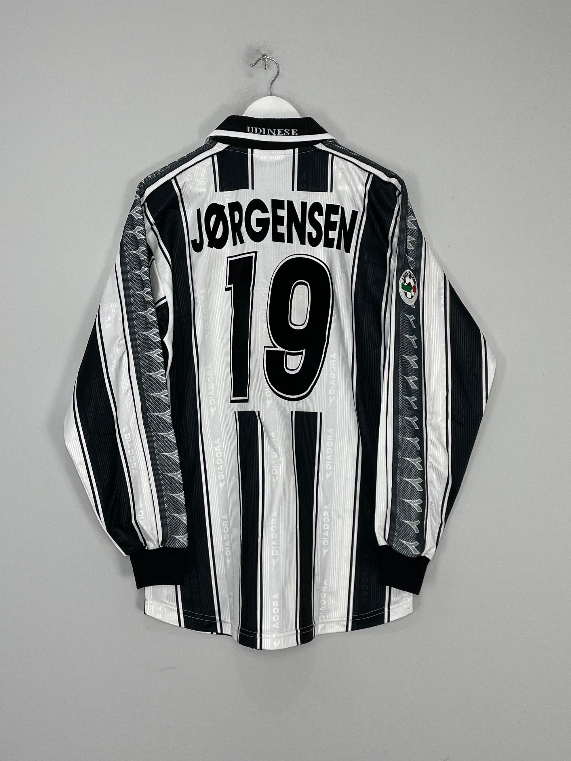 2001/02 UDINESE JORGENSEN #19 L/S *MATCH ISSUE* HOME SHIRT (XL) DIADORA, Cult Kits