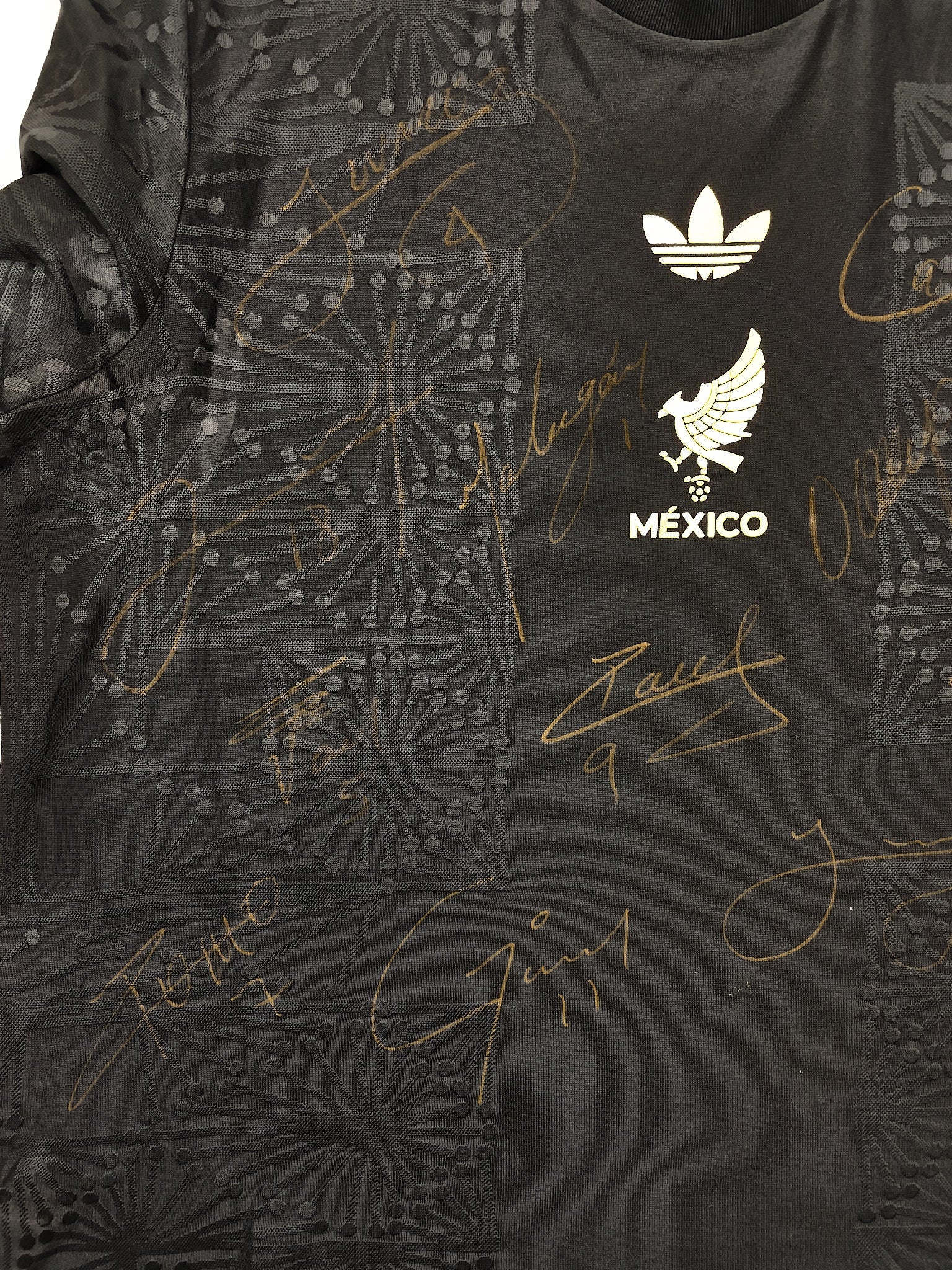 2025 Mexico *Squad Signed* Authentic BNWT Gold Cup Shirt (XL) Adidas O ...