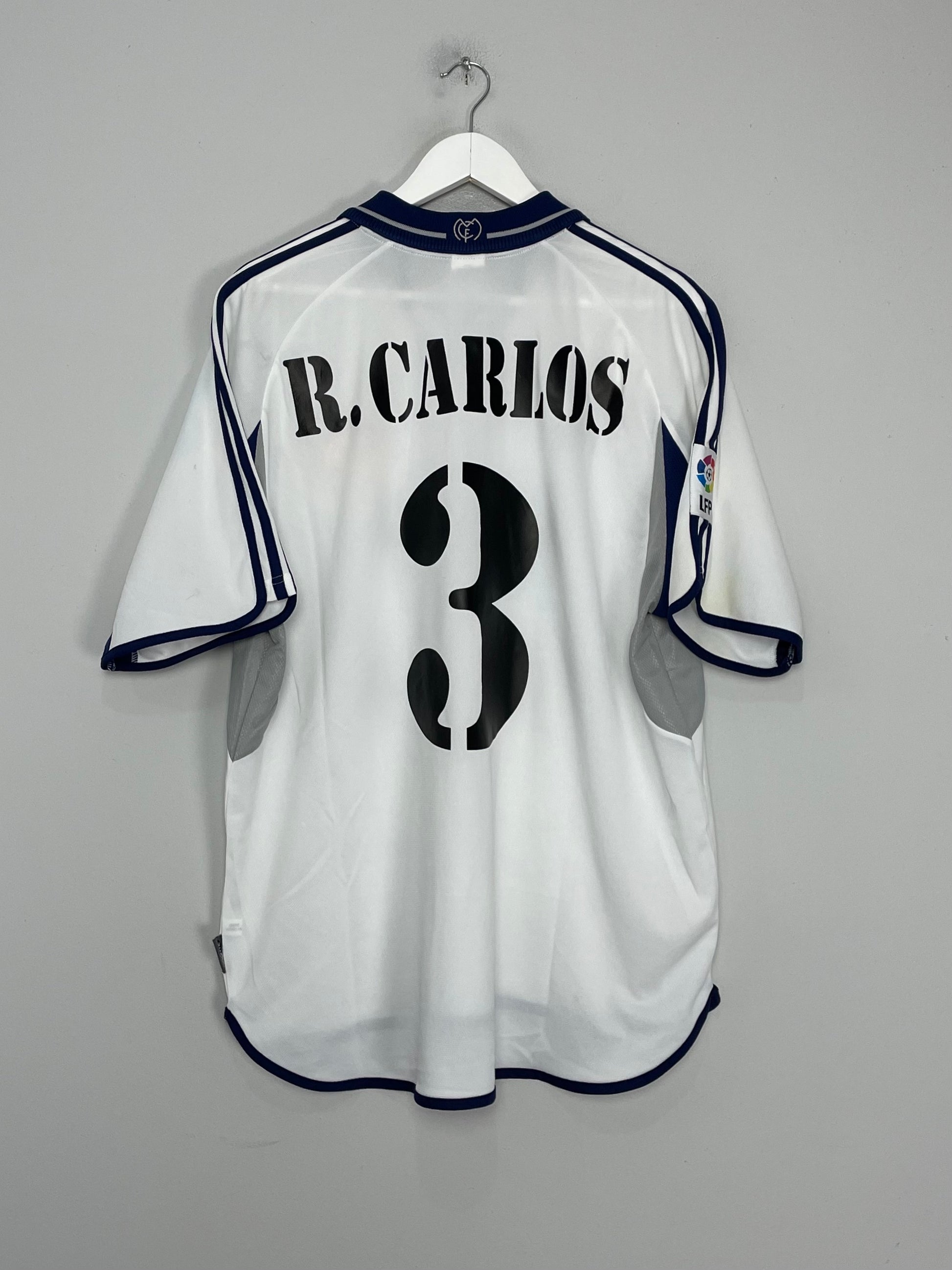 CULT KITS - 2000/01 REAL MADRID R.CARLOS #3 HOME SHIRT (XL) ADIDAS – Cult Kits