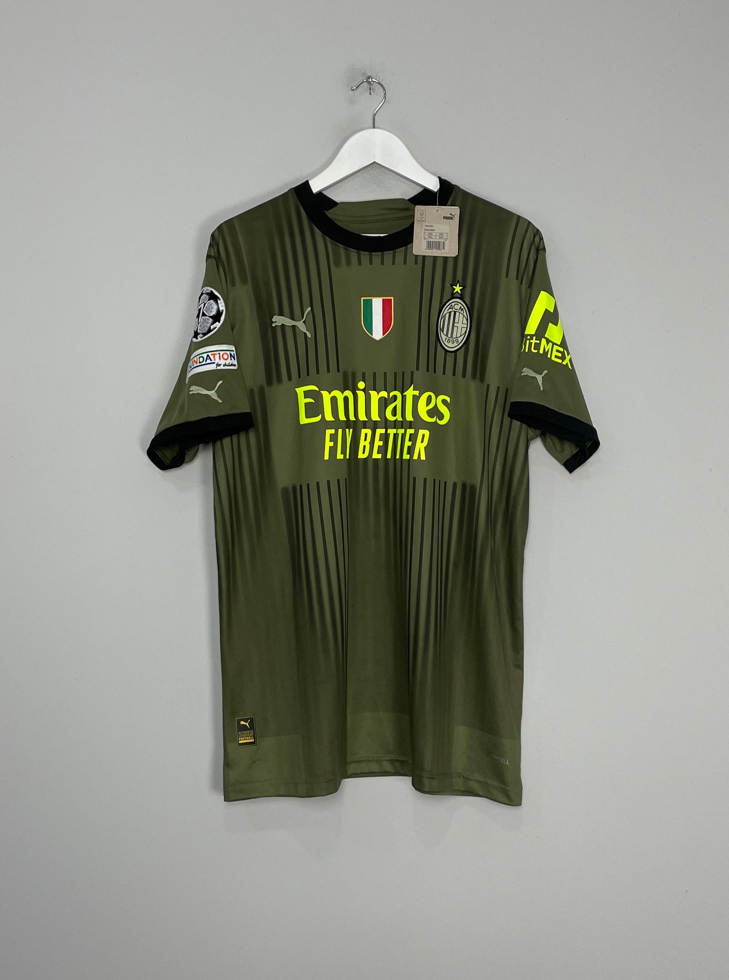 CULT KITS - 2022/23 AC MILAN TONALI #8 *BNWT* C/L THIRD SHIRT (XXL ...