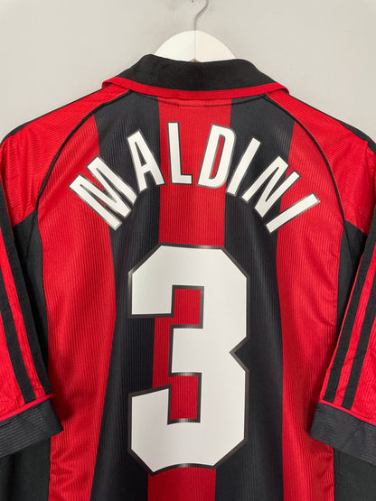 CULT KITS - 1998/00 AC MILAN MALDINI #3 HOME SHIRT (L) ADIDAS – Cult Kits
