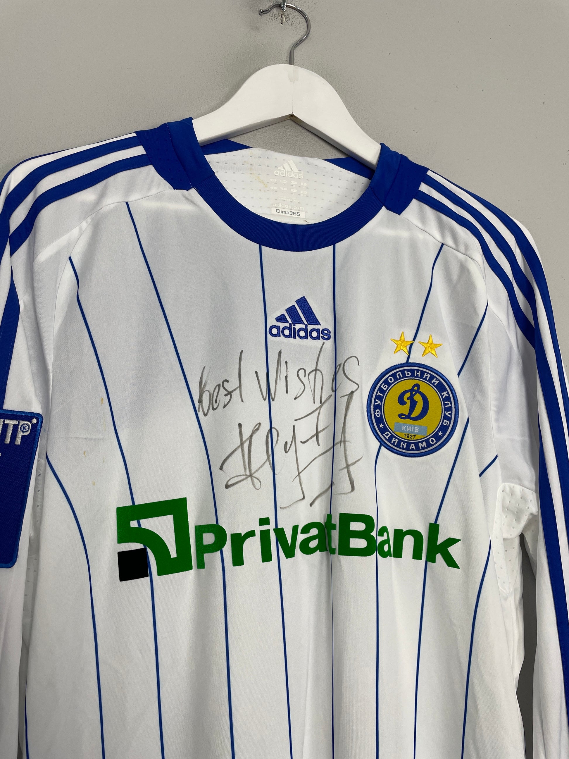 CULT KITS - 2008/10 DYNAMO KYIV #90 *SIGNED* SHEVCHENKO L/S HOME SHIRT ...