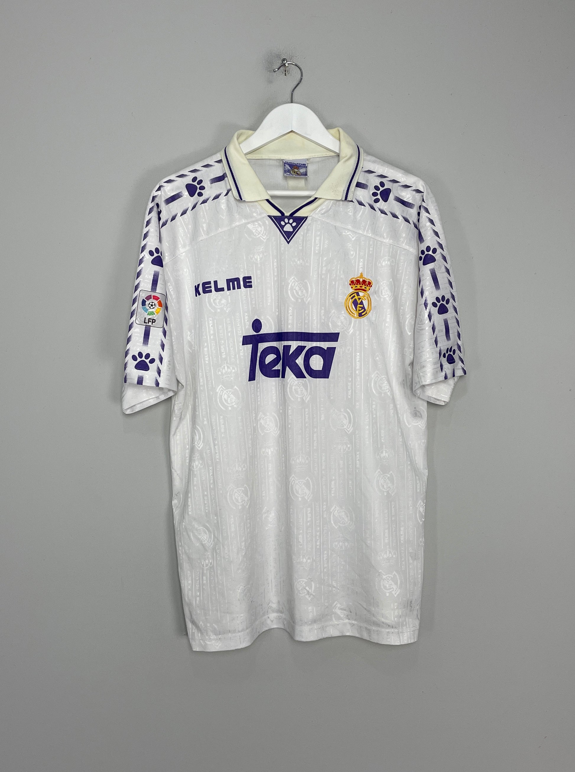 CULT KITS - 1996/97 REAL MADRID HOME SHIRT (XL) KELME – Cult Kits
