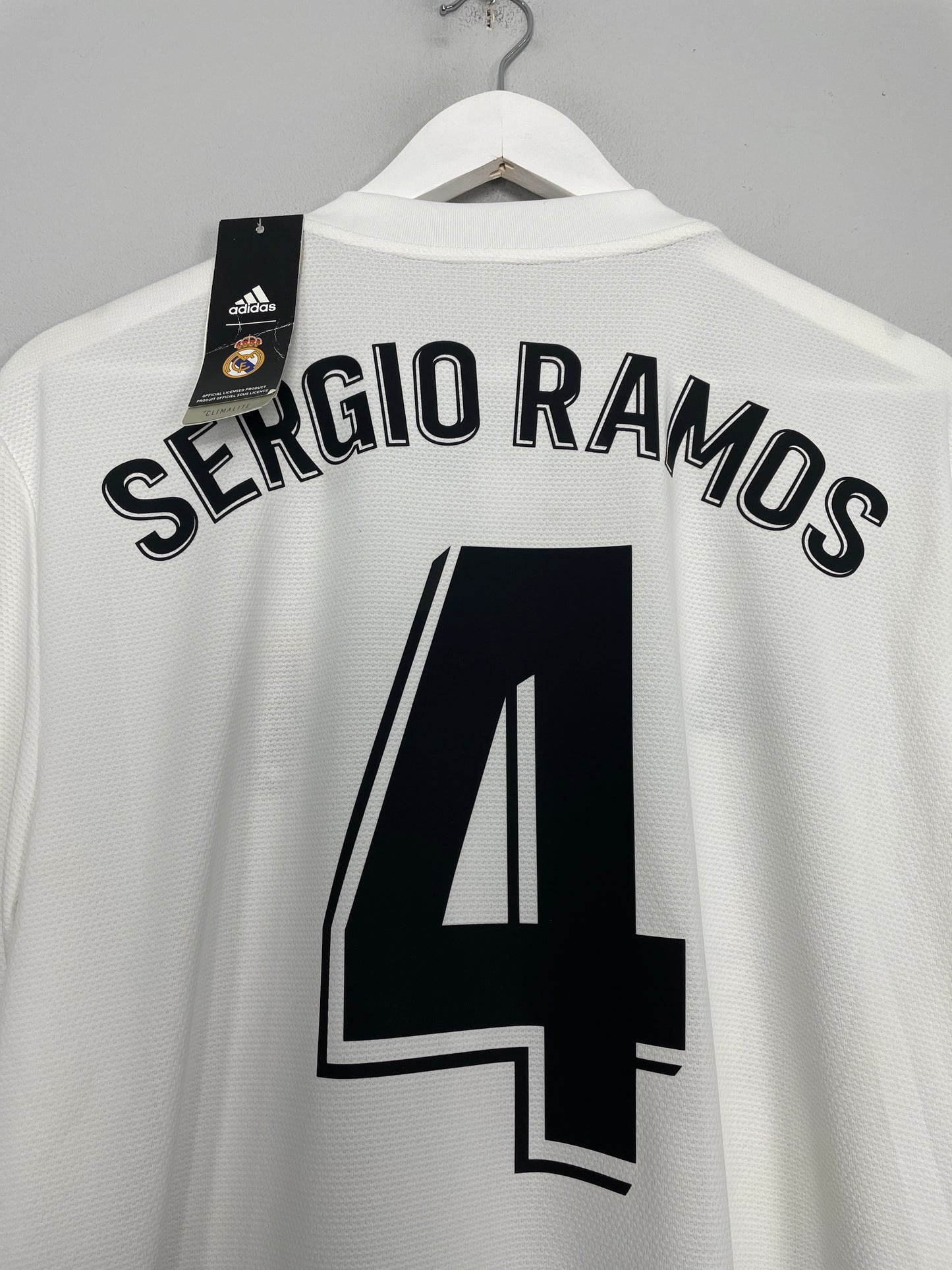 CULT KITS - 2018/19 REAL MADRID SERGIO RAMOS #4 *BNWT* HOME SHIRT (XL ...