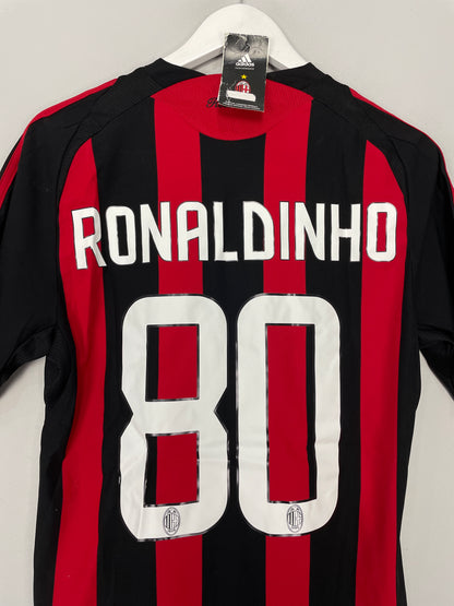 CULT KITS - 2008/09 AC MILAN RONALDINHO #80 *BNWT* HOME SHIRT (M) ADIDAS – Cult Kits