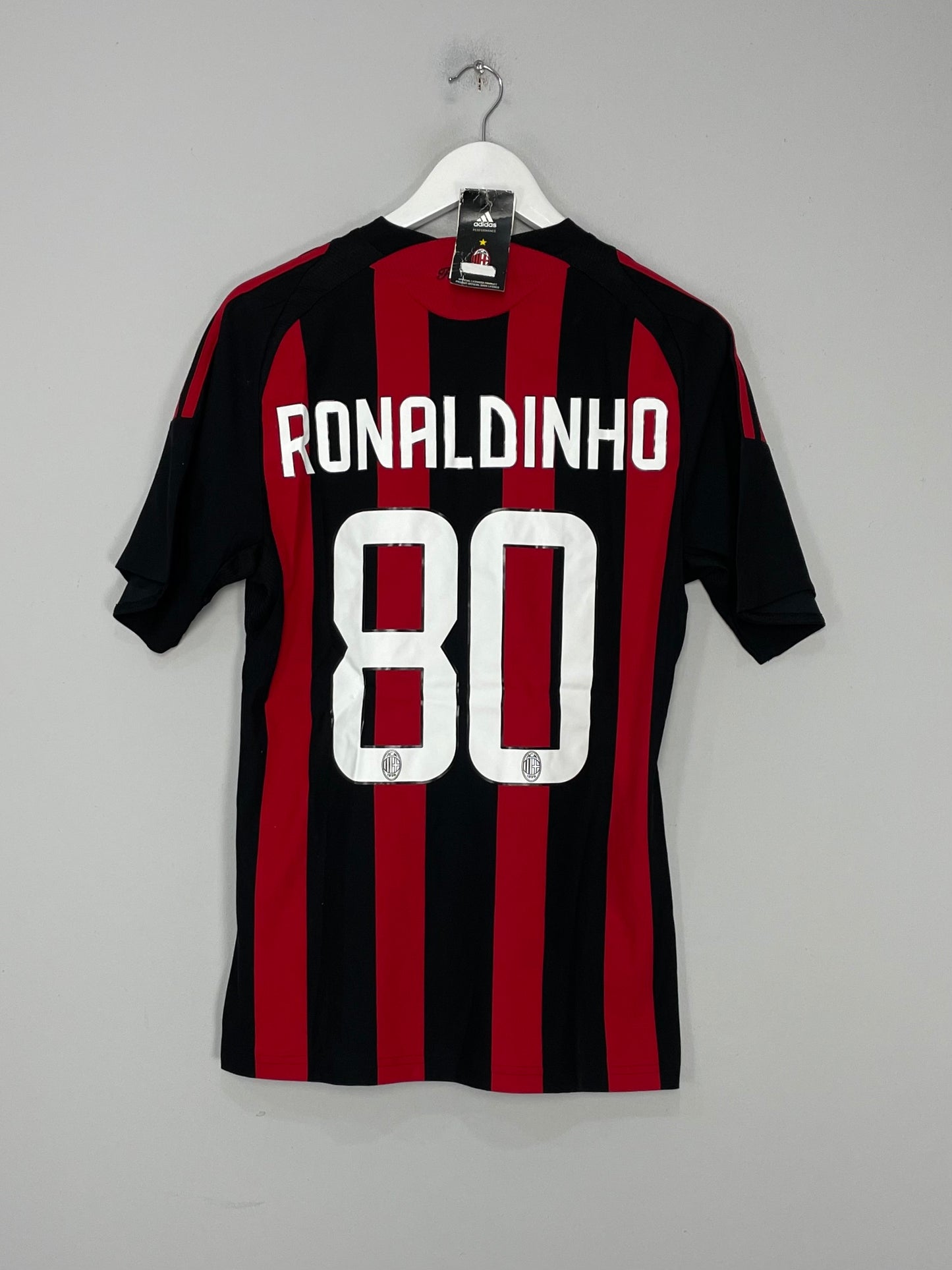 CULT KITS - 2008/09 AC MILAN RONALDINHO #80 *BNWT* HOME SHIRT (M) ADIDAS – Cult Kits