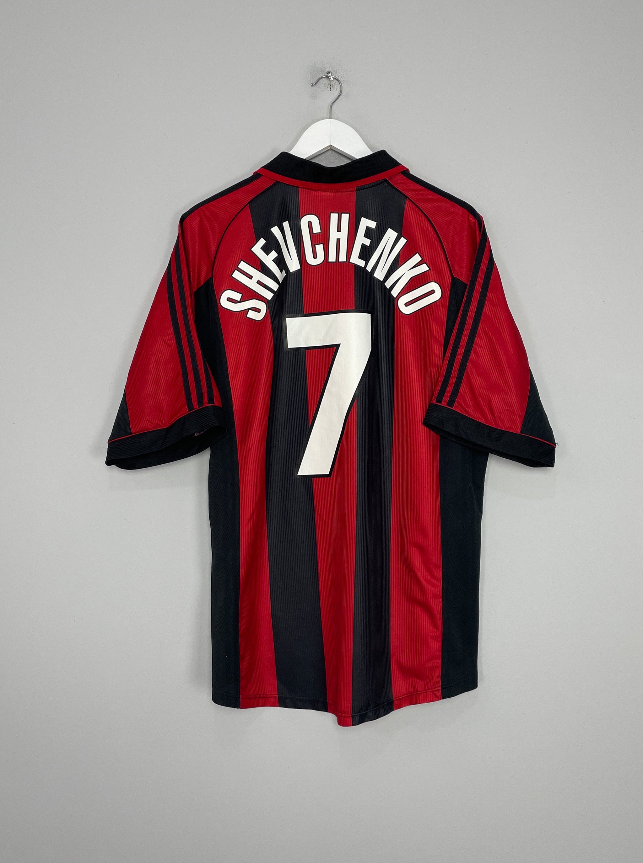 CULT KITS - 1998/99 AC MILAN SHEVCHENKO #7 HOME SHIRT (L) ADIDAS – Cult ...