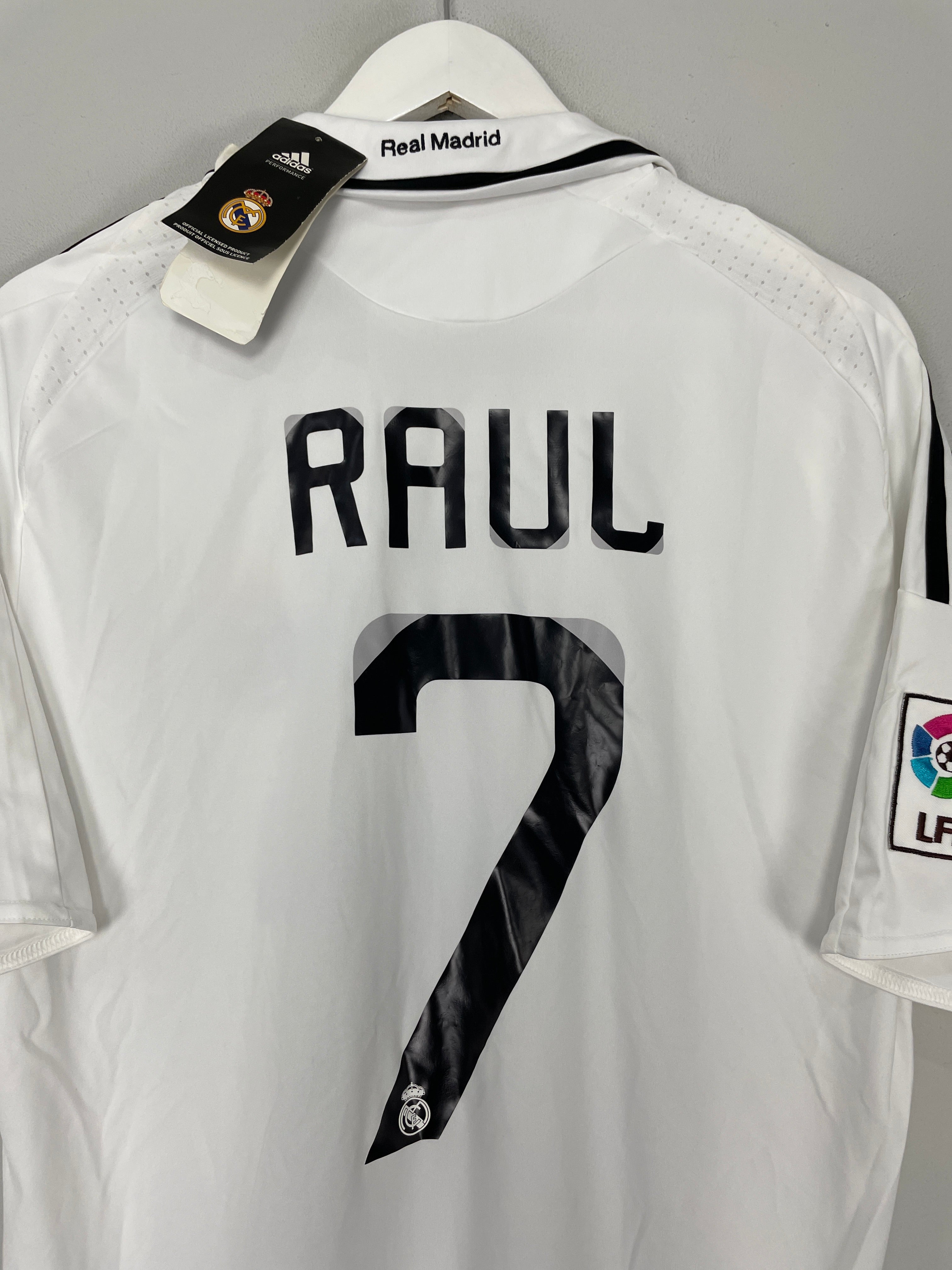 2008/09 REAL MADRID RAUL #7 *BNWT* HOME SHIRT (L) ADIDAS, Cult Kits