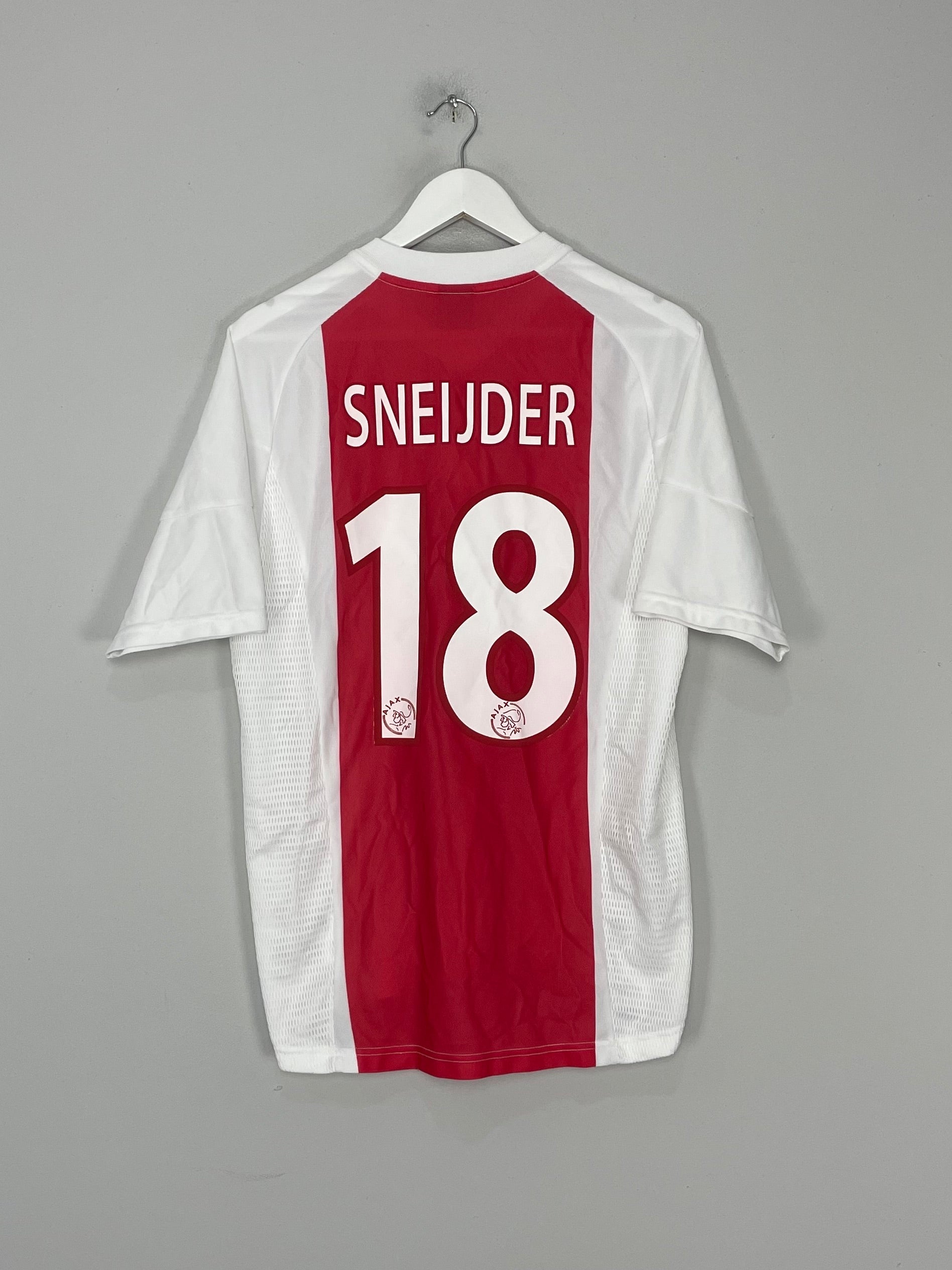 CULT KITS - 2002/04 AJAX SNEIJDER #18 HOME SHIRT (M) ADIDAS – Cult Kits
