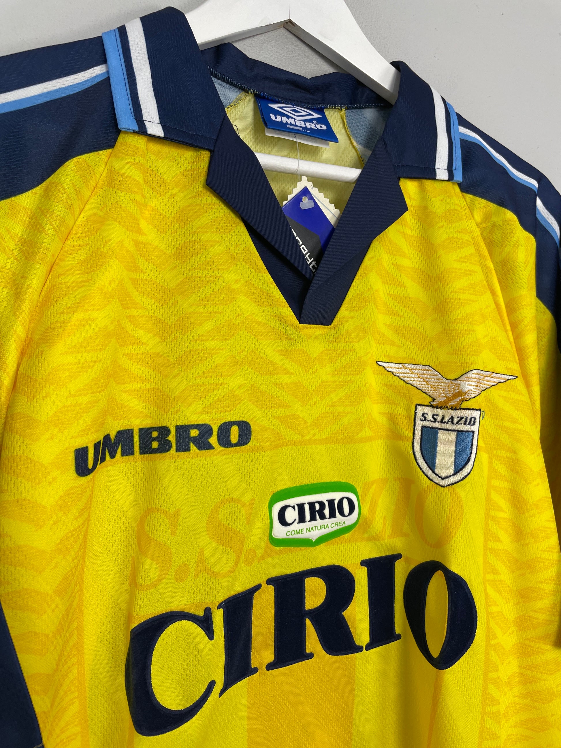 CULT KITS - 1996/98 LAZIO NEDVED #18 *BNWT* AWAY SHIRT (XXL) UMBRO ...