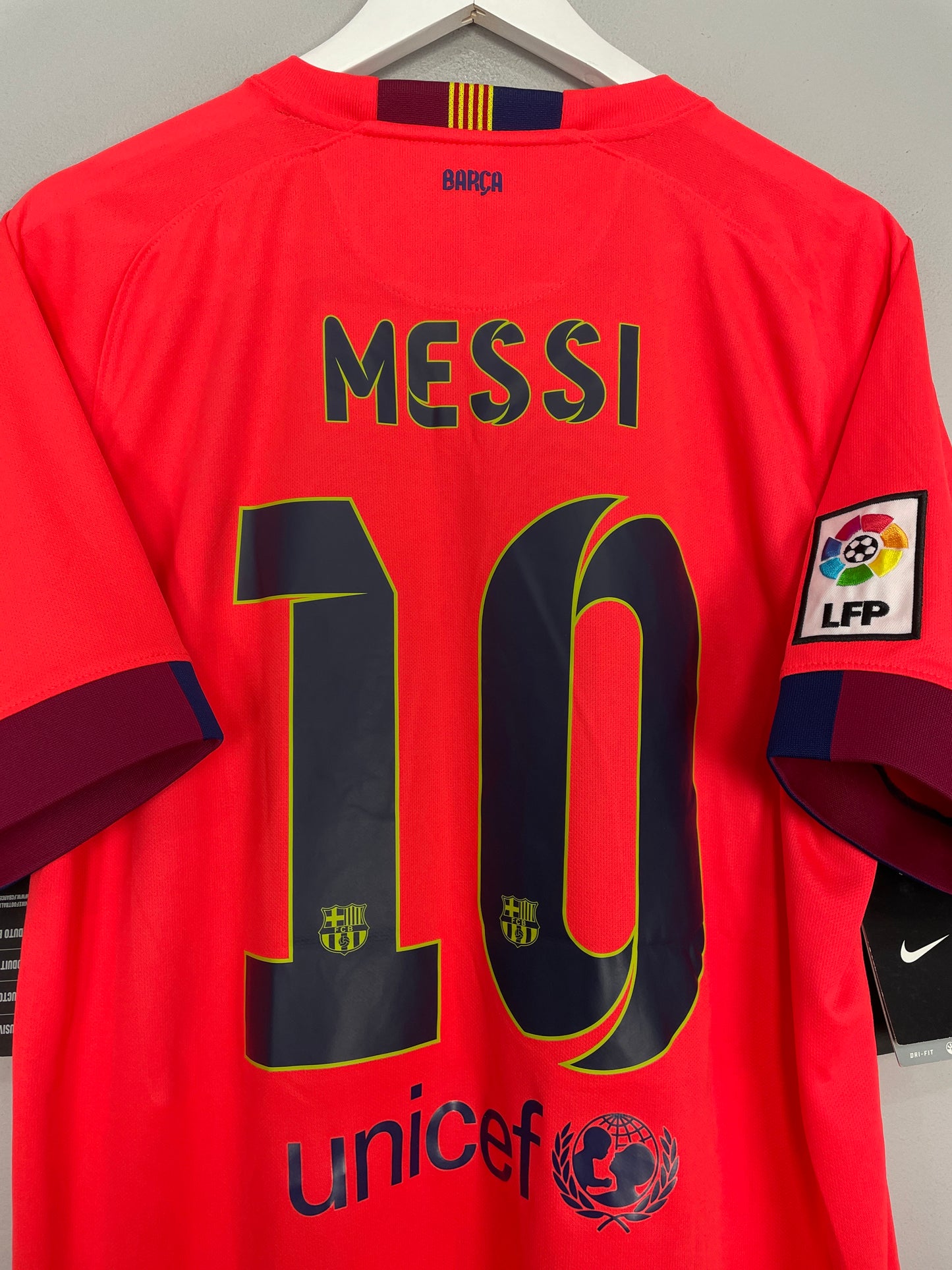 CULT KITS - 2014/15 BARCELONA MESSI #10 *BNWT* AWAY SHIRT (L) NIKE ...