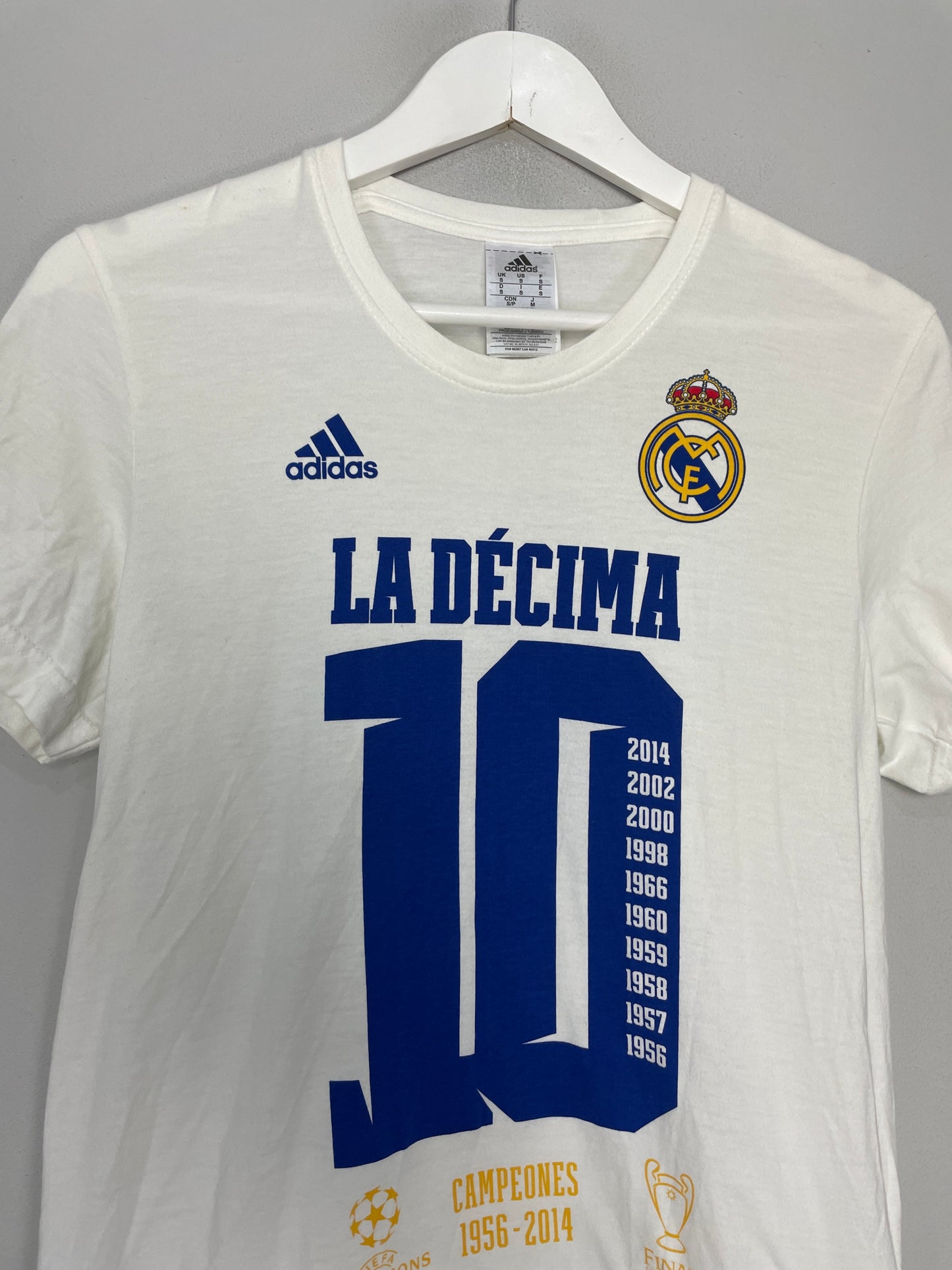 CULT KITS - 2014/15 REAL MADRID 'LA DECIMA' T-SHIRT (S) ADIDAS – Cult Kits