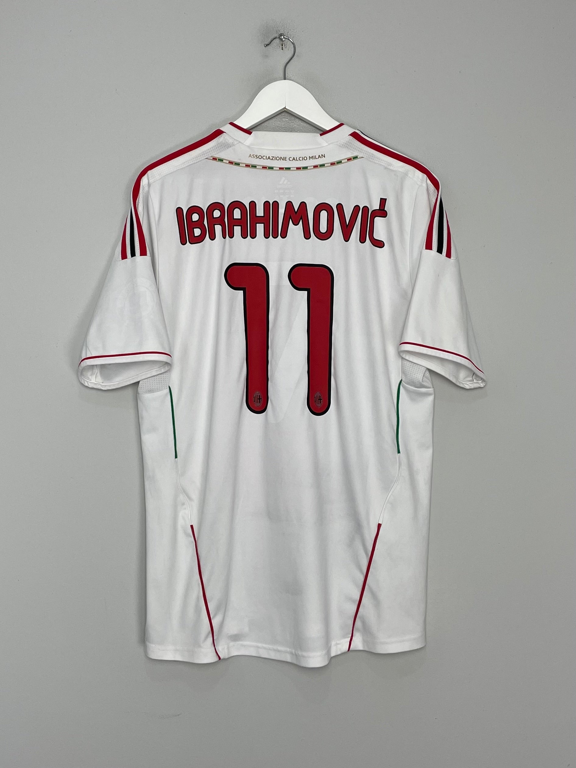 CULT KITS - 2011/12 AC MILAN IBRAHIMOVIC #11 AWAY SHIRT (L) ADIDAS ...