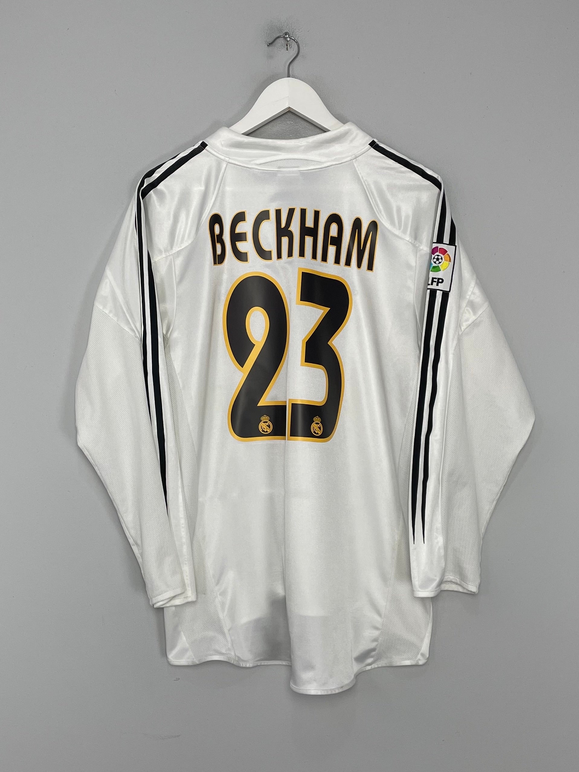 CULT KITS - 2004/05 REAL MADRID BECKHAM #23 L/S HOME SHIRT (L) ADIDAS ...