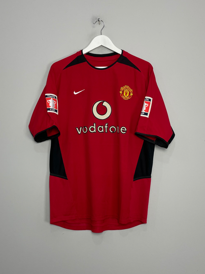 CULT KITS - 2002/04 MANCHESTER UNITED KEANE #16 FA CUP HOME SHIRT (M ...