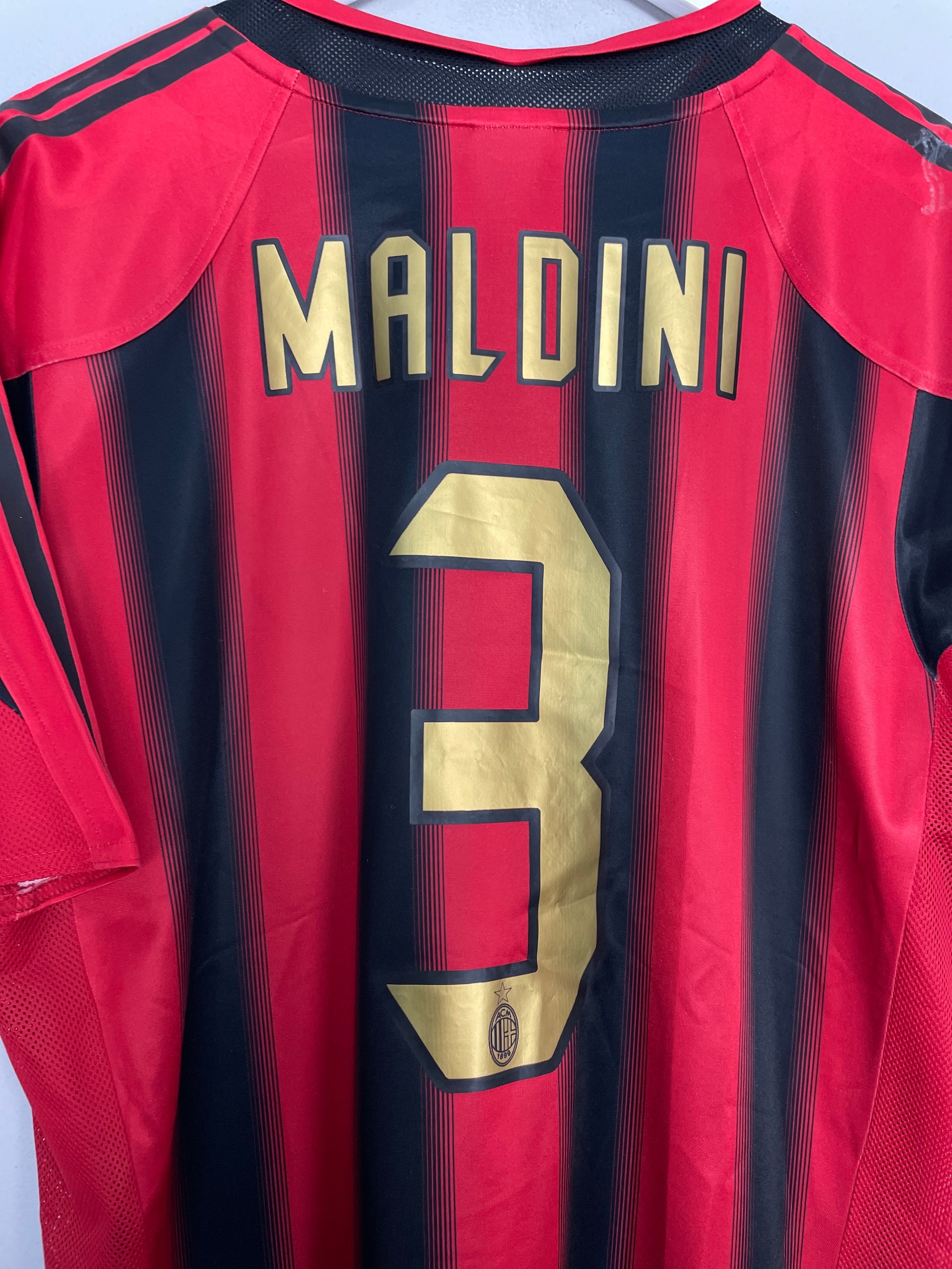 CULT KITS - 2004/05 AC MILAN MALDINI #3 HOME SHIRT (L) ADIDAS – Cult Kits