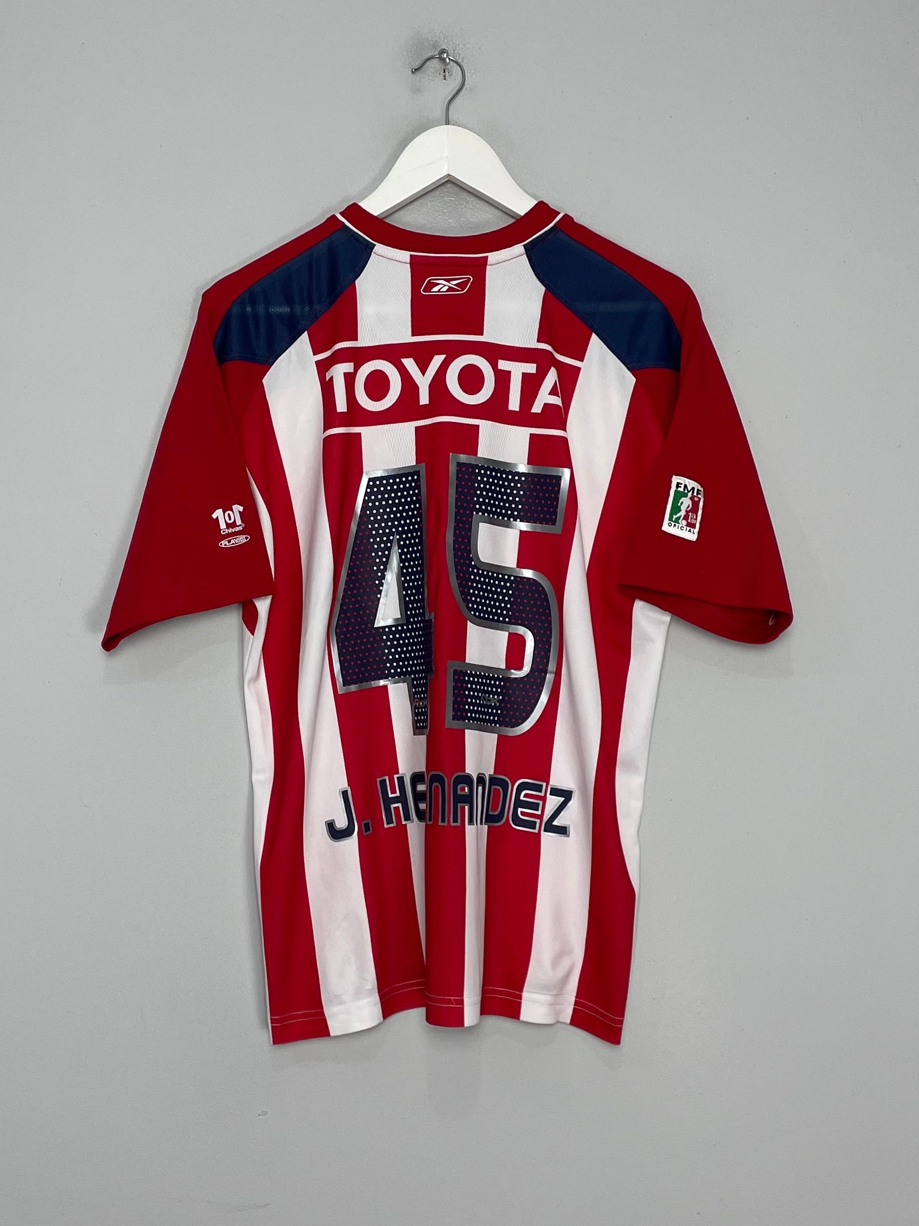 CULT KITS - 2006/07 CHIVAS GUADALAJARA J.HERNANDEZ #45 HOME SHIRT (S ...