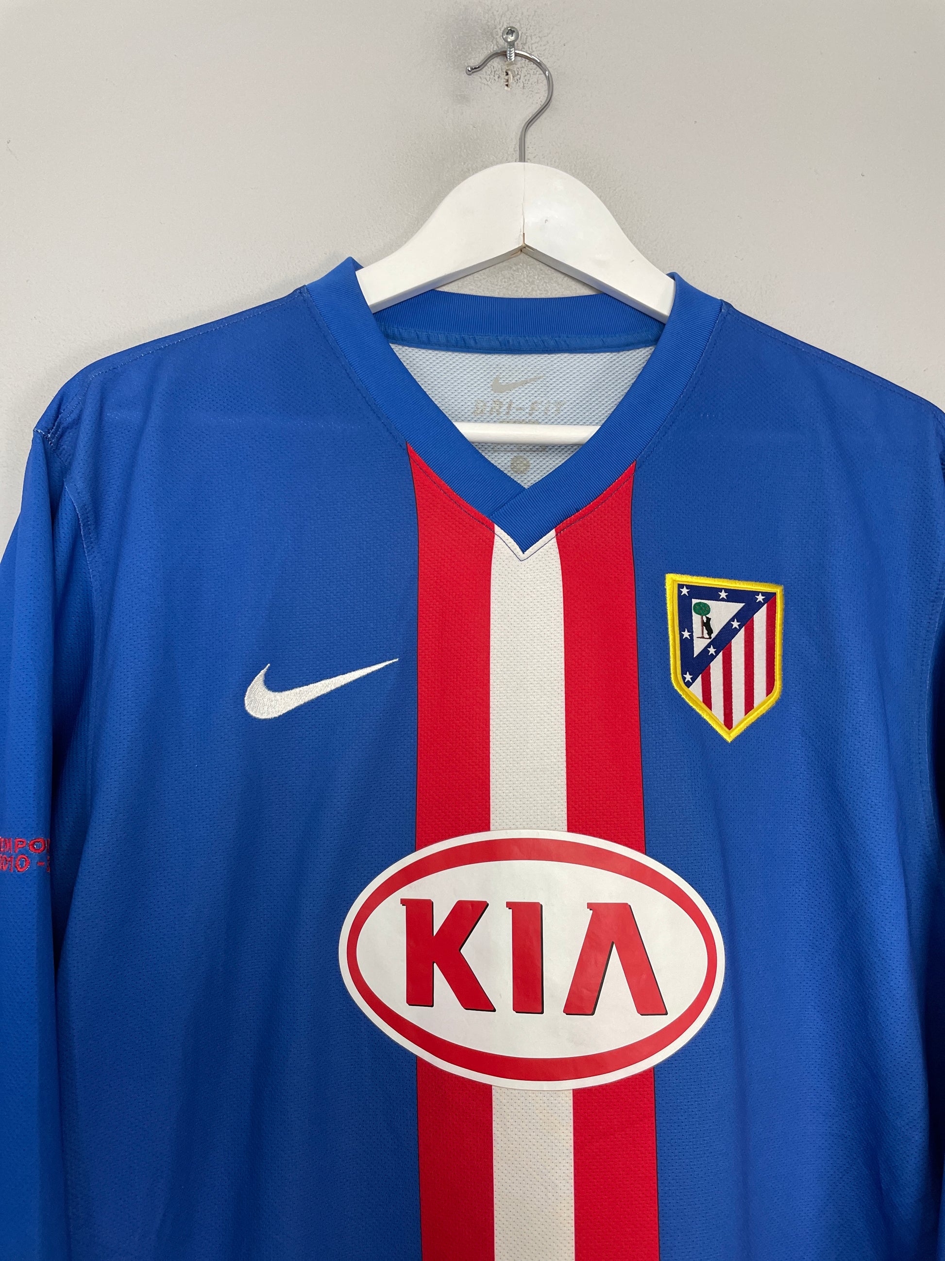 CULT KITS - 2010/11 ATLETICO MADRID SIMAO #11 *PLAYER ISSUE* L/S AWAY ...