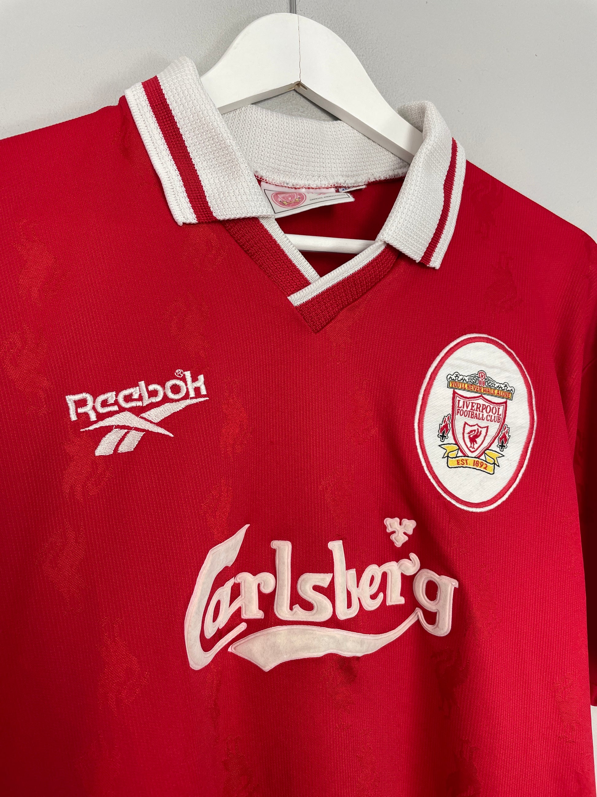 CULT KITS - 1996/98 LIVERPOOL HOME SHIRT (L) REEBOK – Cult Kits