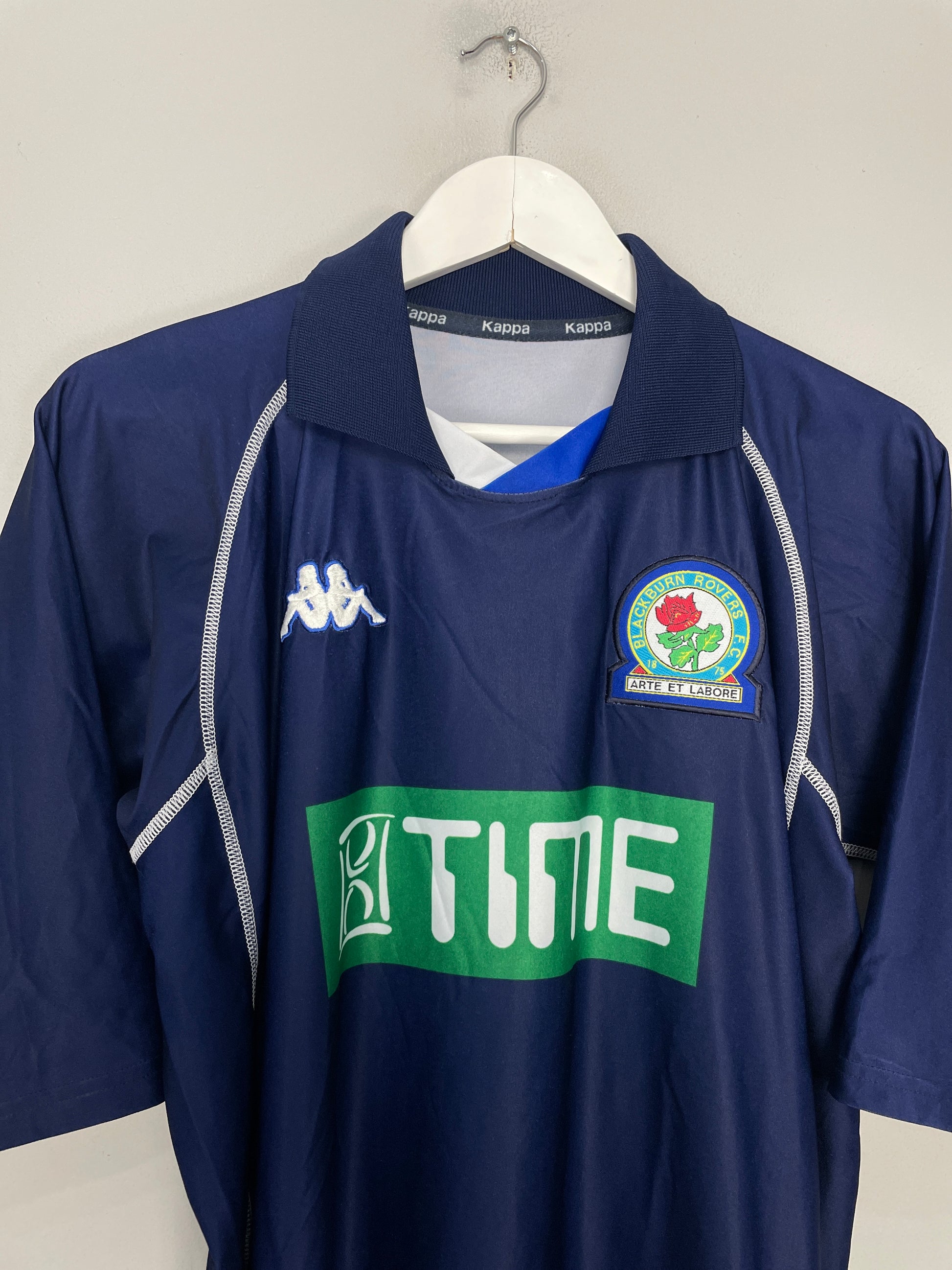CULT KITS - 2001/02 BLACKBURN ROVERS TUGAY #3 AWAY SHIRT (XL) KAPPA ...