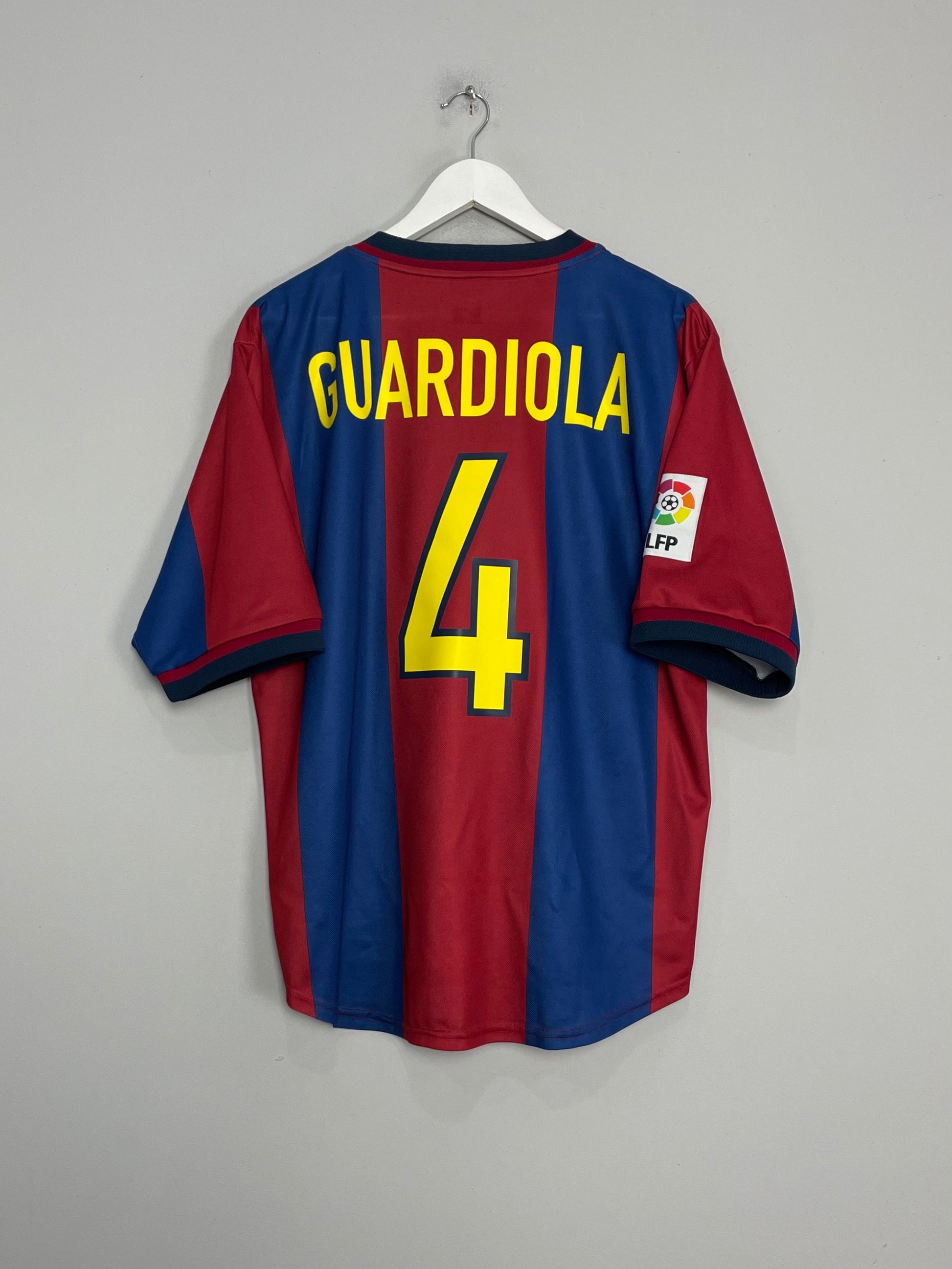 CULT KITS - 1998/99 BARCELONA GUARDIOLA #4 HOME SHIRT (L) NIKE – Cult Kits