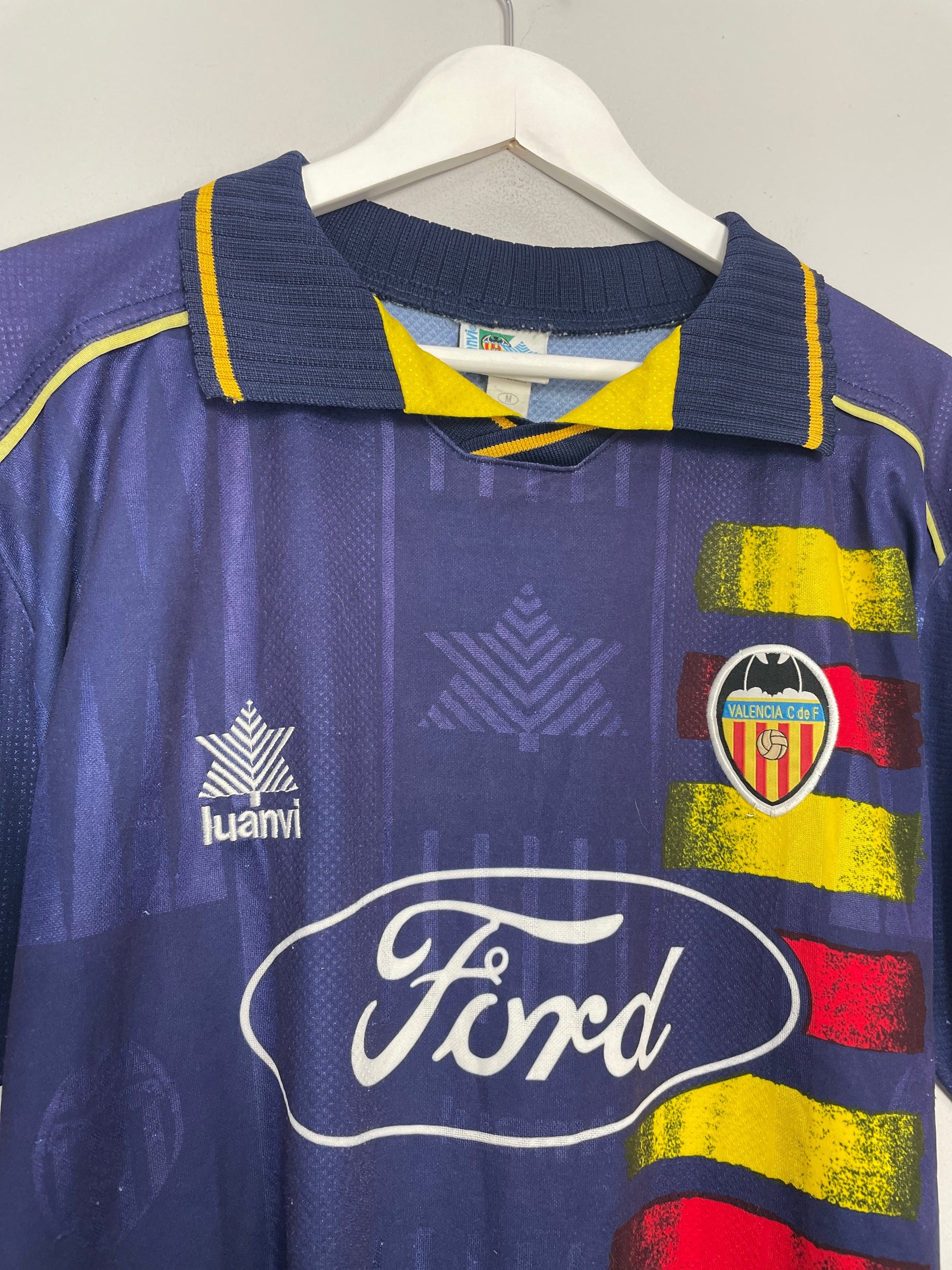 Cult Kits - 1995/97 VALENCIA ORTEGA #25 AWAY SHIRT (M) LUANVI