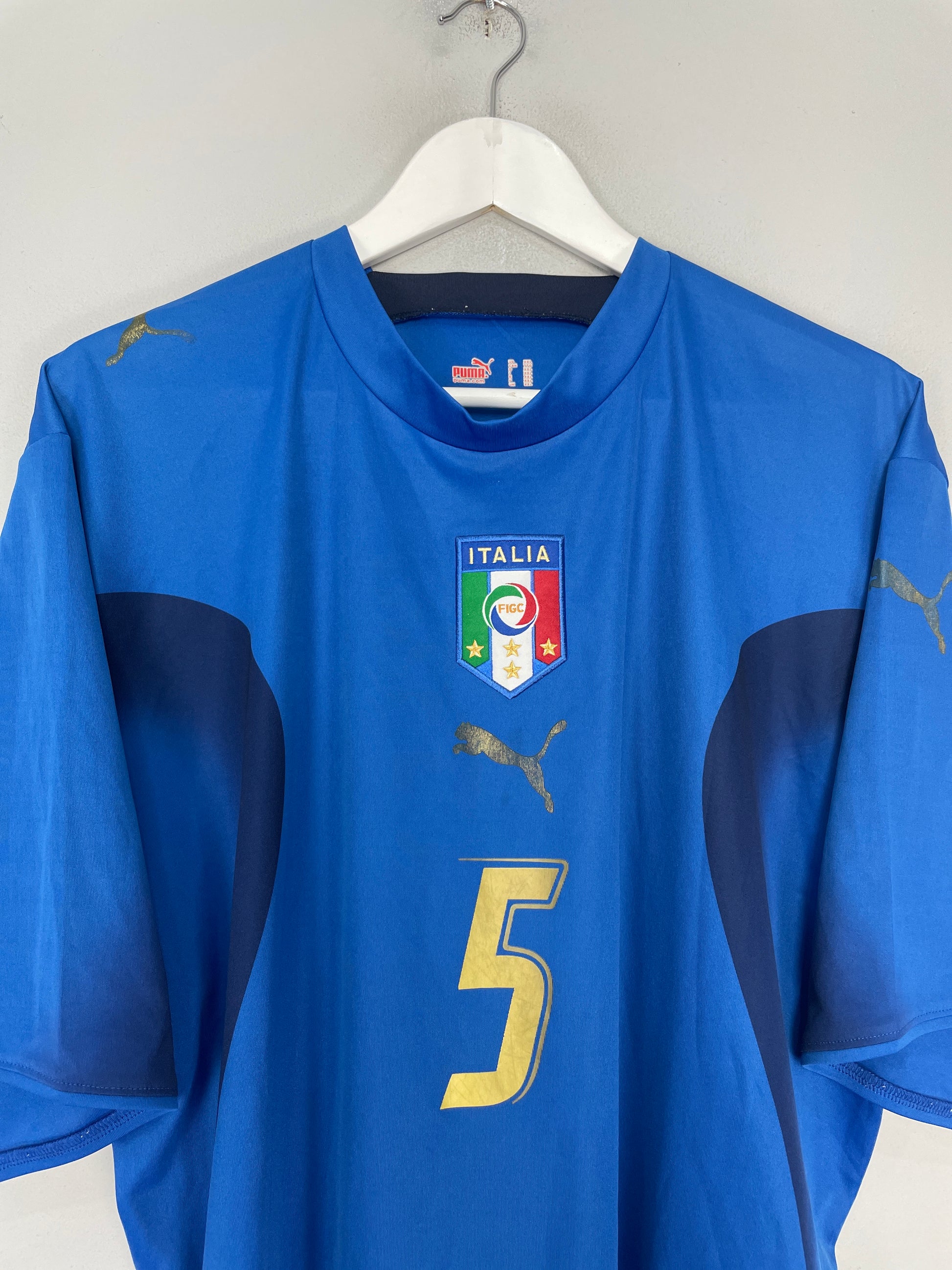 CULT KITS - 2006 ITALY CANNAVARO #5 HOME SHIRT (XXL) PUMA – Cult Kits