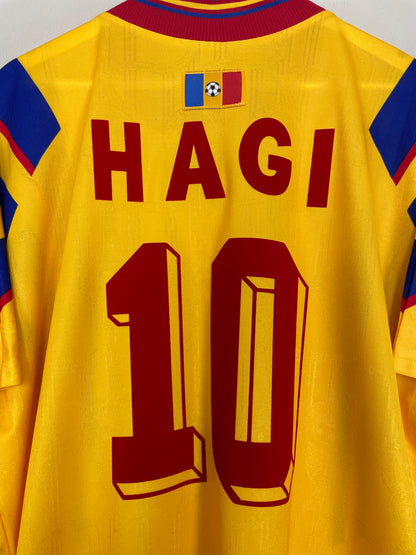 CULT KITS - 1996 ROMANIA HAGI #10 HOME SHIRT (XL) ADIDAS – Cult Kits