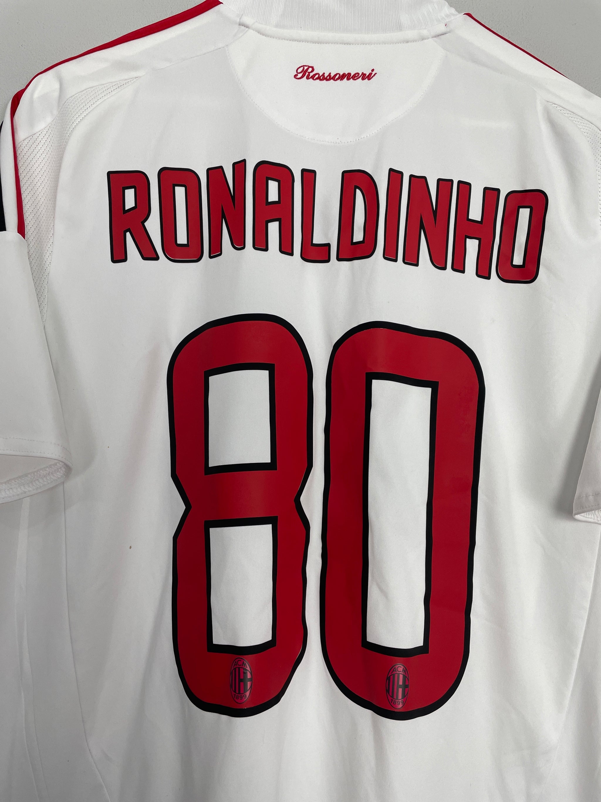 CULT KITS - 2008/09 AC MILAN RONALDINHO #80 AWAY SHIRT (L) ADIDAS ...