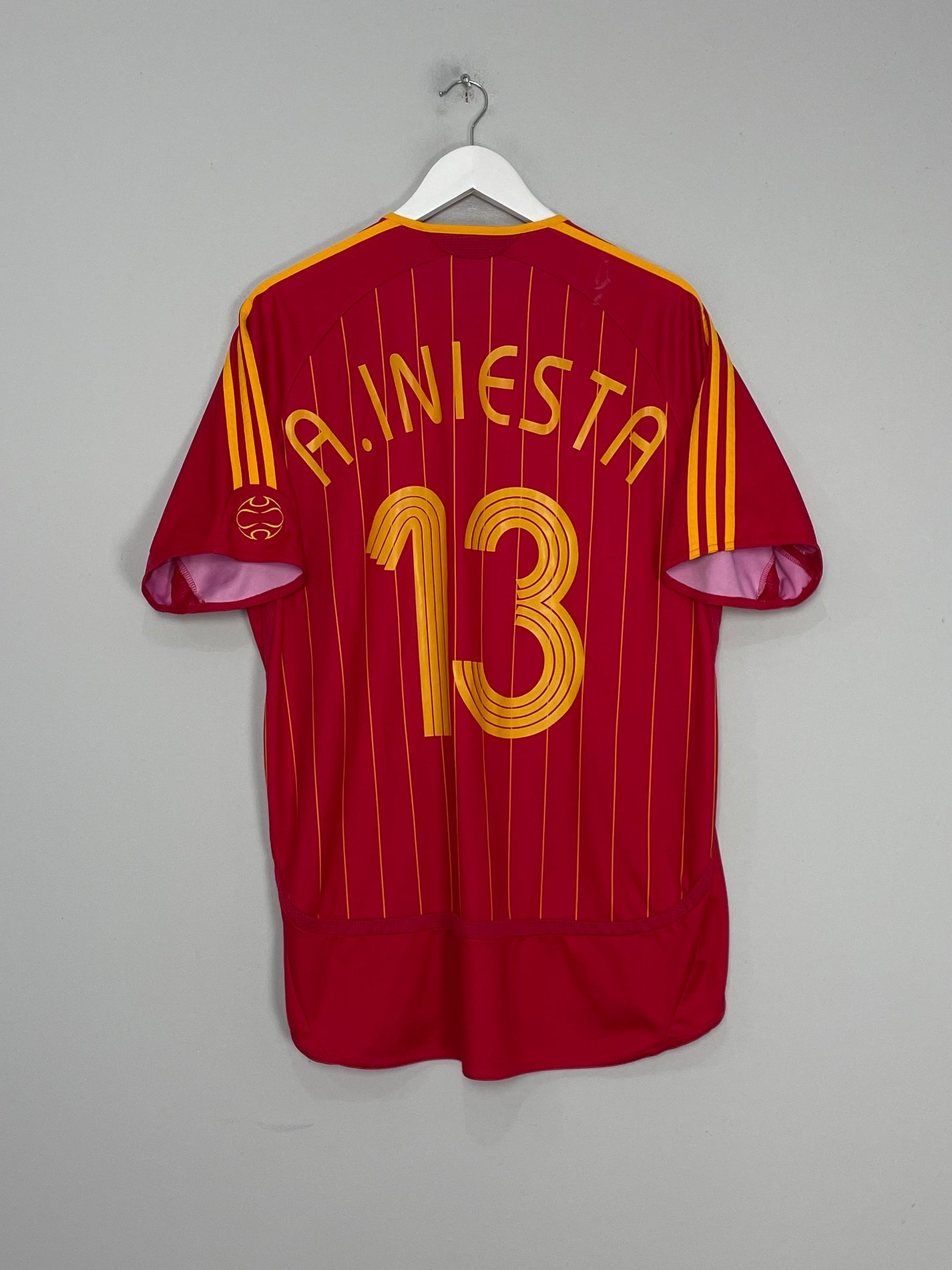 CULT KITS - 2006/08 SPAIN A.INIESTA #13 HOME SHIRT (L) ADIDAS – Cult Kits