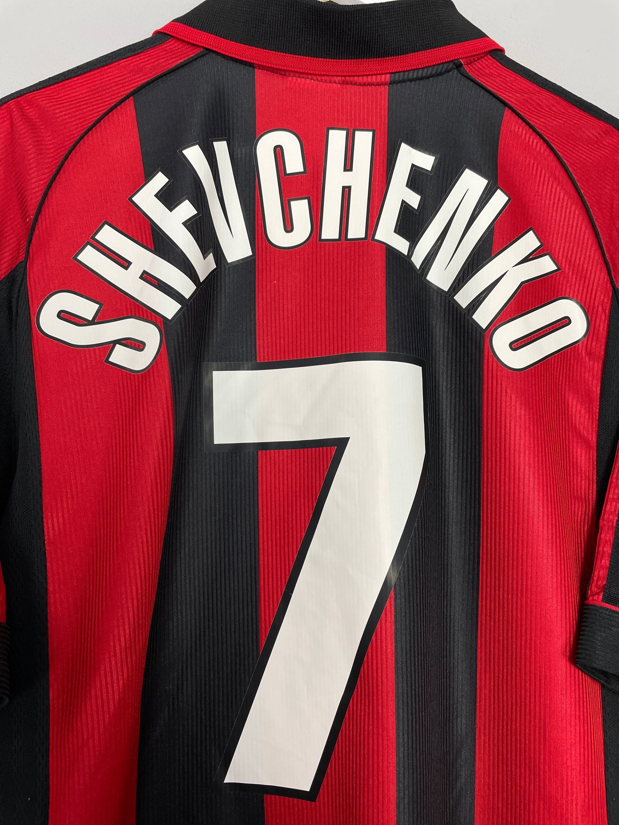 CULT KITS - 1998/99 AC MILAN SHEVCHENKO #7 HOME SHIRT (L) ADIDAS – Cult ...