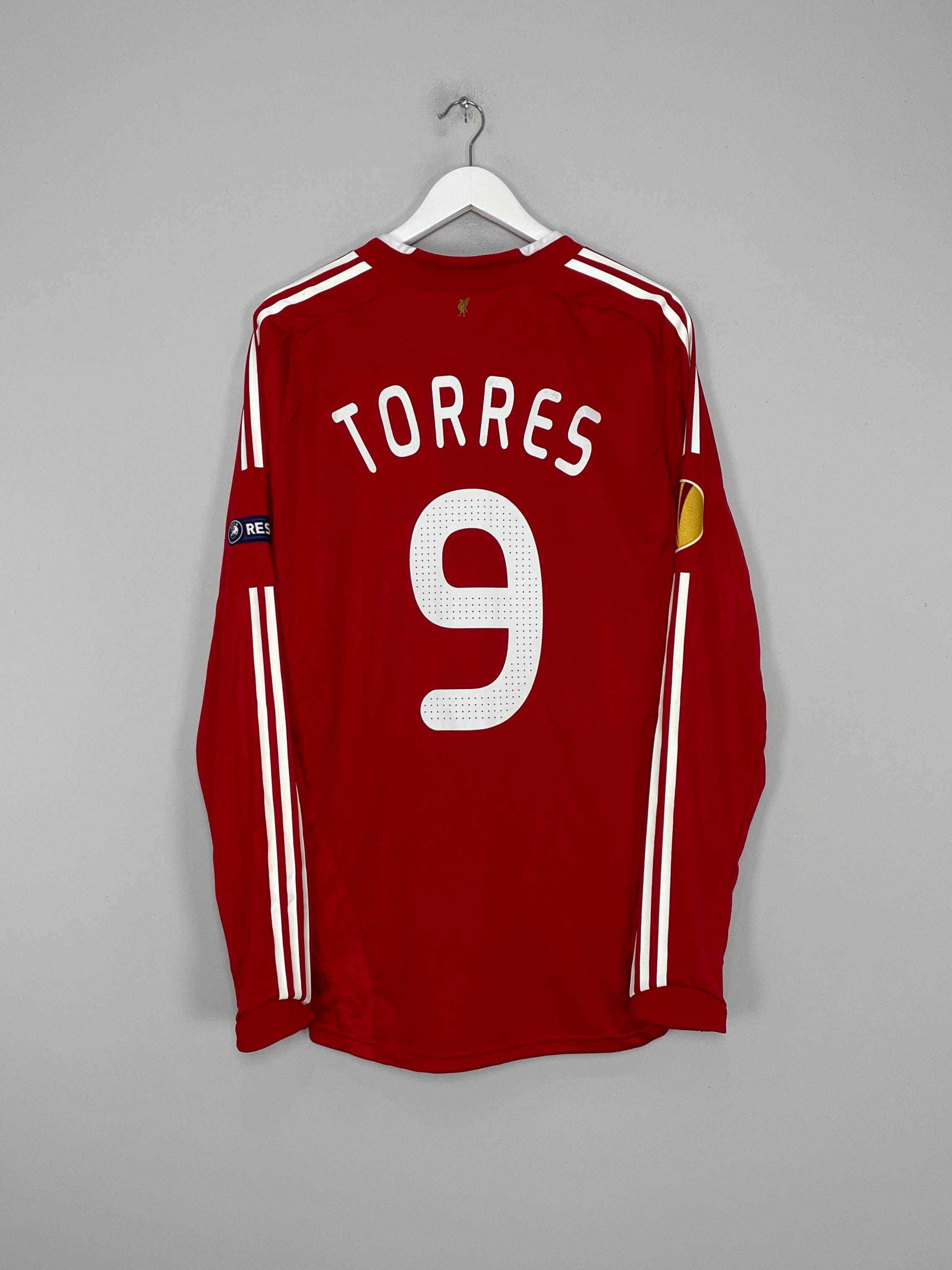 CULT KITS - 2008/10 LIVERPOOL TORRES #9 E/L L/S *MATCH ISSUE* HOME ...