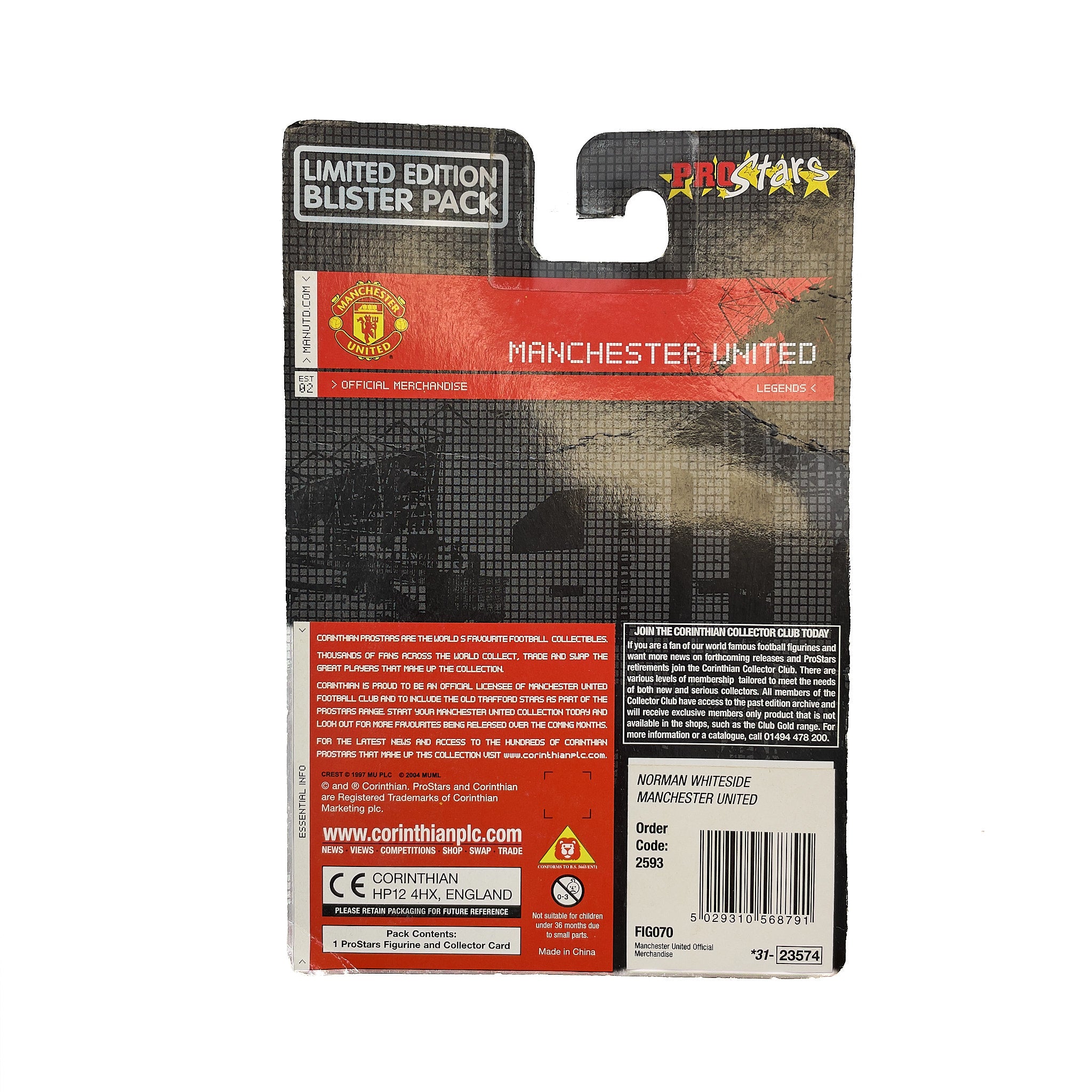 Corinthian Prostars - Norman Whiteside Signed - Manchester United ...