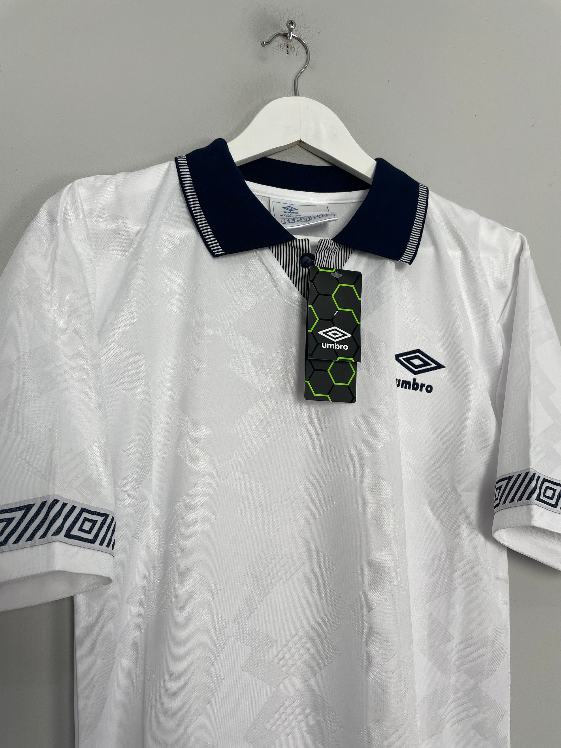 CULT KITS - 1990 UMBRO #19 ITALIA 90 *RE-ISSUE* TEMPLATE HOME SHIRT (S ...