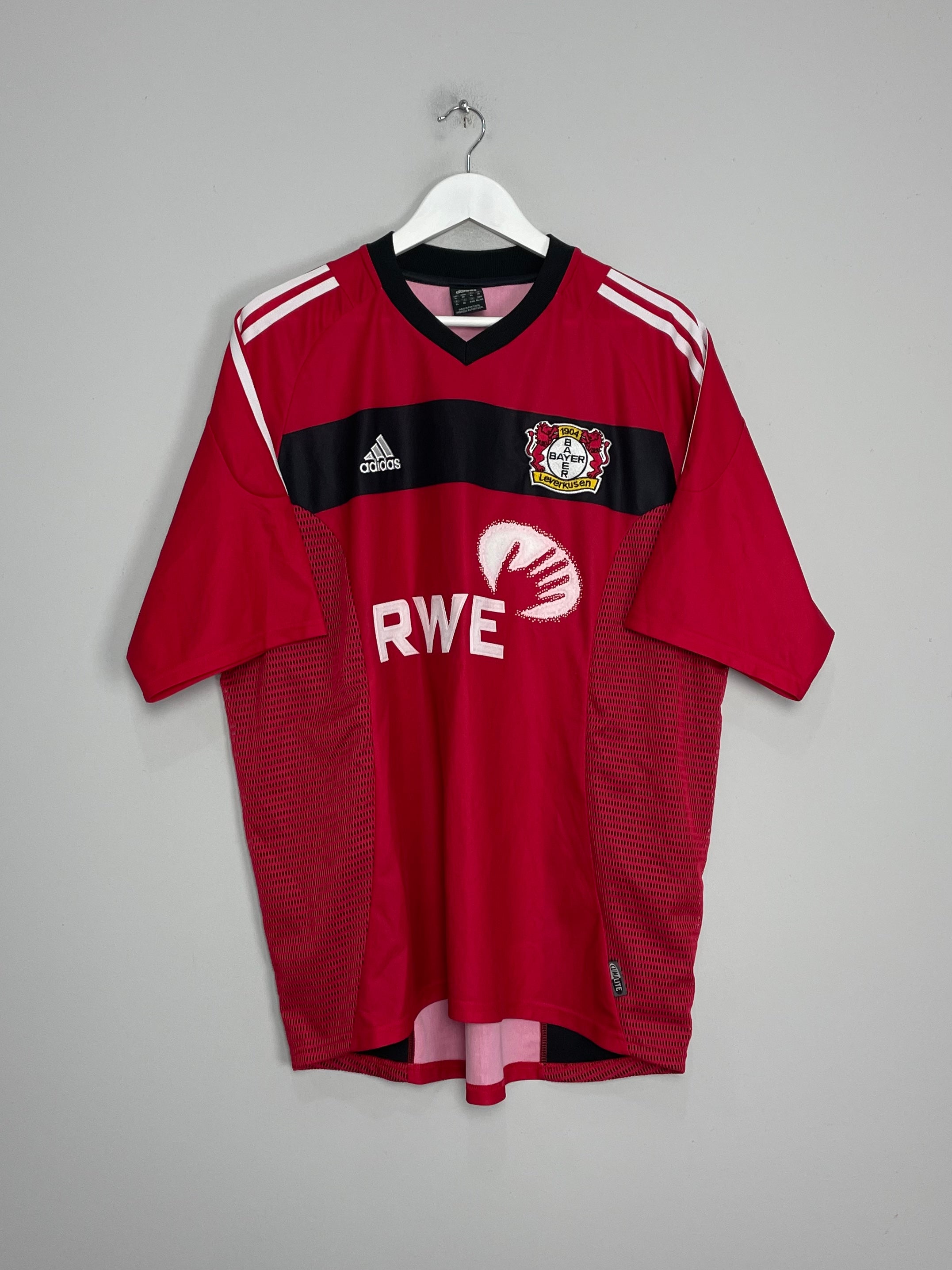 Cult Kits - 2002/04 BAYER LEVERKUSEN HOME SHIRT (XL) ADIDAS