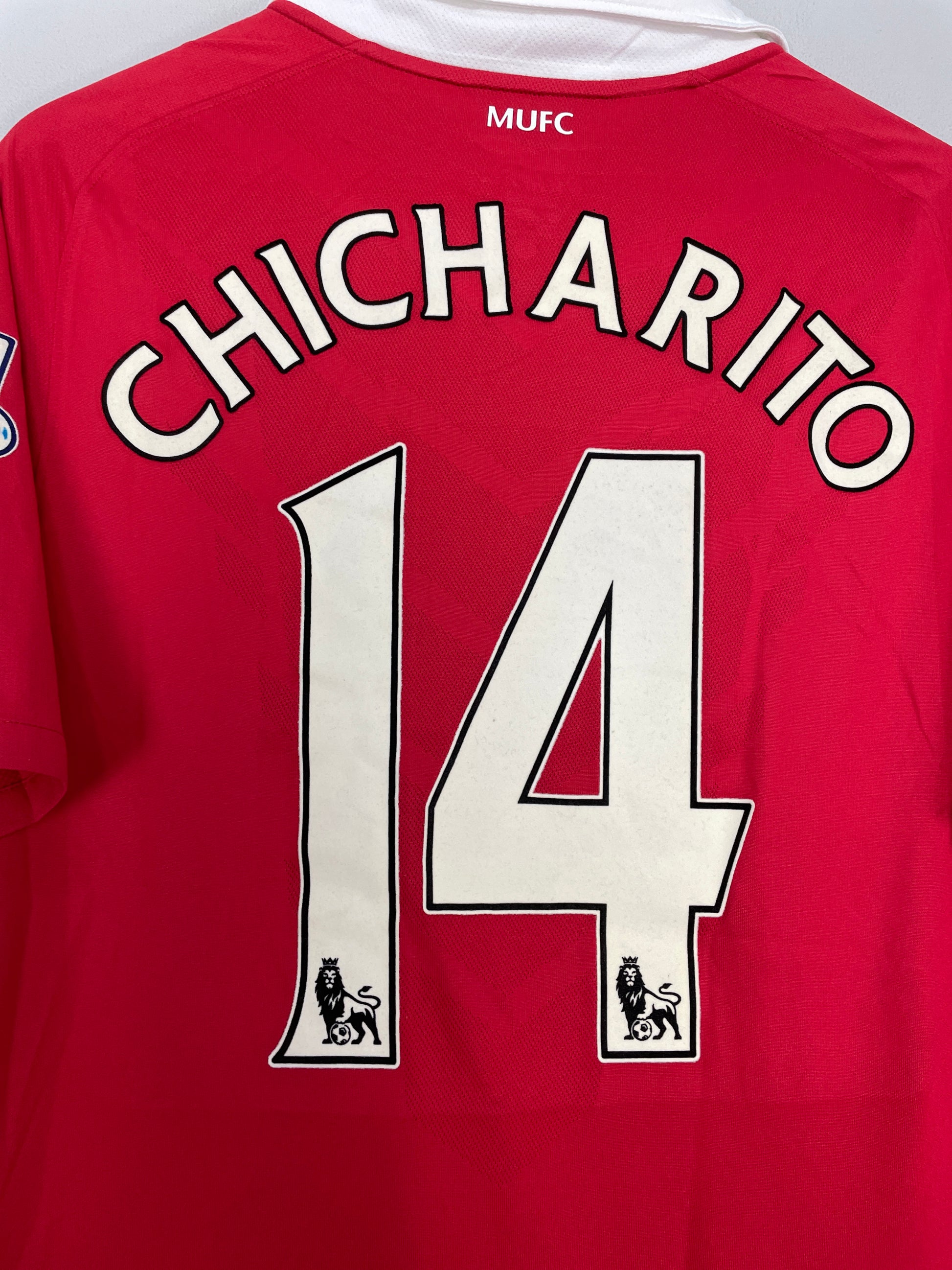 CULT KITS - 2010/11 MANCHESTER UNITED CHICHARITO #14 HOME SHIRT (L ...