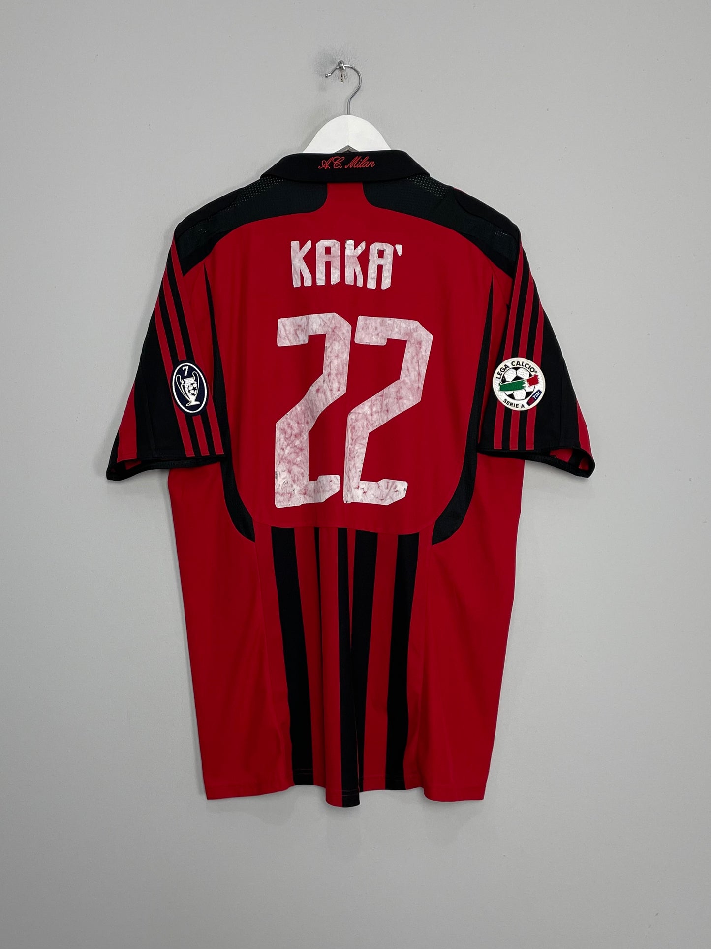 CULT KITS - 2007/08 AC MILAN KAKA #22 C/L HOME SHIRT (L) ADIDAS – Cult Kits
