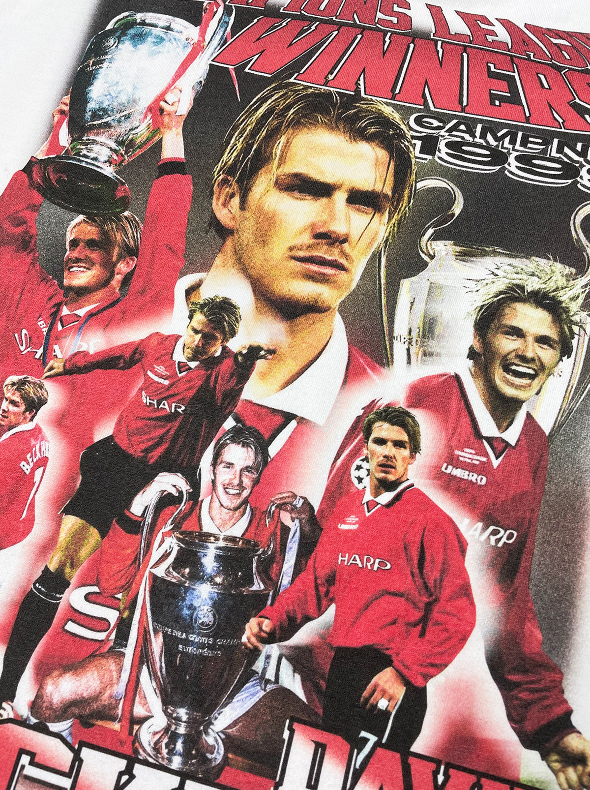 Cult Kits - BECKHAM 'CAMP NOU 1999' MANCHESTER UNITED BOOTLEG TEE